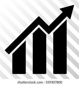 Black Growth Chart Interface Toolbar Icon Stock Vector (Royalty Free ...