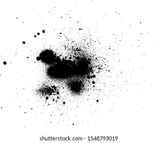 Black Grunge Distressed Splatter Splash Stock Vector (Royalty Free ...