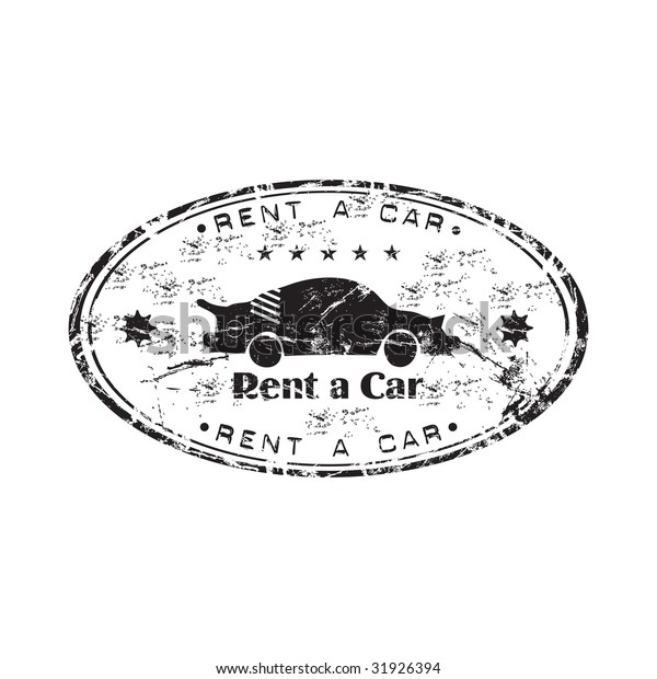 Black Grunge Oval Rubber Stamp Car Stock Vector (Royalty Free) 31926394 ...