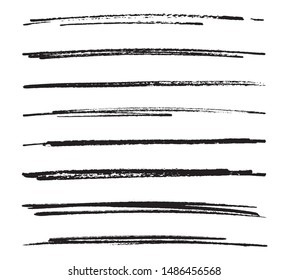 Black Hand Drawn Paint Lines Stock Vector (Royalty Free) 1486456568 ...