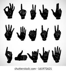 Black Hand Sign Language Wallpaper