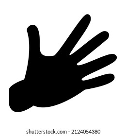 Black Hand Illustration Vector Logo Stock Vector (Royalty Free ...