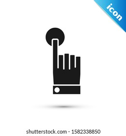 Black Hand Touch Tap Gesture Icon Stock Vector (Royalty Free ...