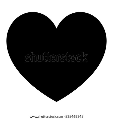Black Heart Icon Vector Eps 10 스톡 벡터(사용료 없음) 535468345 - Shutterstock