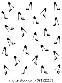 Shoes Pattern Vector Illustration Stock Vector (Royalty Free) 740193598