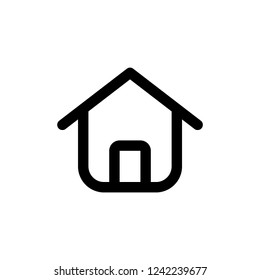 Black Home Icon Stock Vector (Royalty Free) 1242239677 | Shutterstock