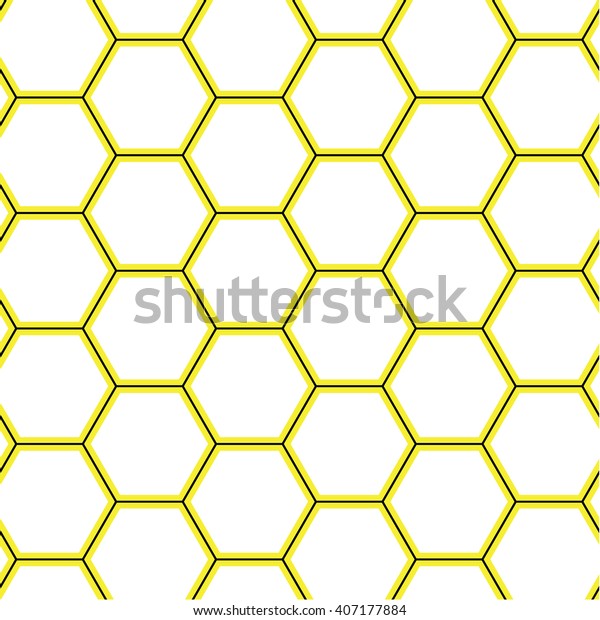 Black Honeycomb Graphic Seamless Pattern Over Stock Vector (Royalty ...