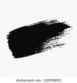 Black Horizontal Vector Brush Stroke Stock Vector (Royalty Free ...