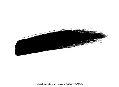 Black Horizontal Vector Brush Stroke Stock Vector (Royalty Free ...