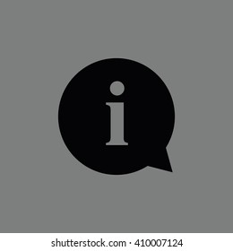 Black Information Sign Vector Icon Gray Stock Vector (Royalty Free ...