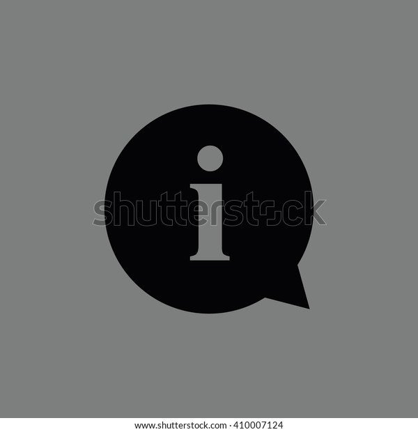 Black Information Sign Vector Icon Gray Stock Vector (Royalty Free ...