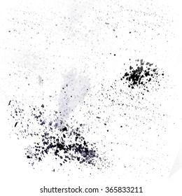 Black Ink Droplets On White Background Stock Vector (Royalty Free ...