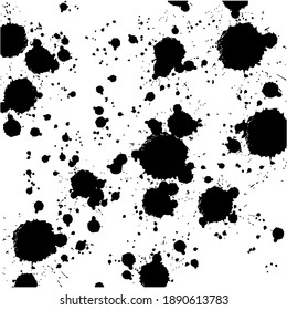 Black Ink Splatter Background Isolated On Stock Vector (Royalty Free ...
