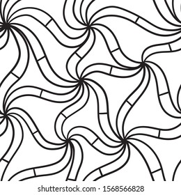 Black Ink Wavy Triangles Seamless Vector Stock Vector (Royalty Free ...