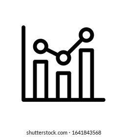 Black Isolated Vector Statistics Icon Stock Vector (Royalty Free ...
