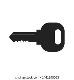Black Key Isolated On White Background Stock Vector (Royalty Free ...