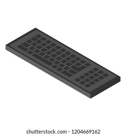 Vektor Stok Keyboard Vector Illustration Side View Keyboard (Tanpa ...