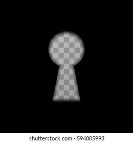 Vektor Stok Keyhole Overlay On Transparent Background Vector (Tanpa ...