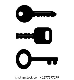 Black Keys Set Isolated On White: เวกเตอร์สต็อก (ปลอดค่าลิขสิทธิ์ ...