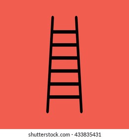 Black Ladder Icon Vector Stock Vector (Royalty Free) 433835431 ...