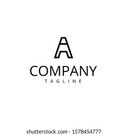 Black Letter Logo Design Stock Vector (Royalty Free) 1578454777