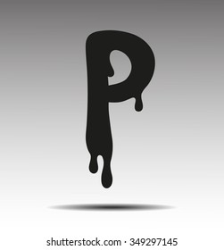 Dripping Paint Set Dripping Liquid Dripping Stock Vector (Royalty Free ...