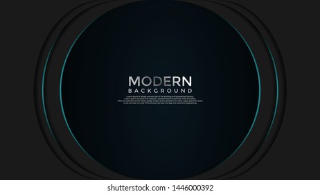 Black Light Blue Color Vector Background Stock Vector (Royalty Free ...