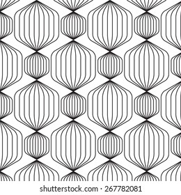 Geometric Seamless Pattern Ellipses Vector Illustration Stock Vector ...
