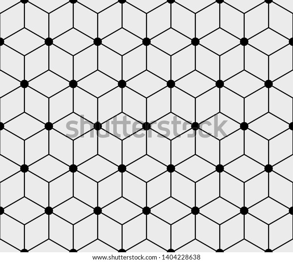 Black Line Hexagon On Grey Background Stock Vector (Royalty Free ...