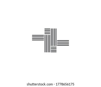 Black Line Vector Logo Design Icon Stock Vector (Royalty Free ...