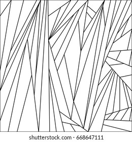 Black Lines On Transparent Background Stock Vector (Royalty Free ...
