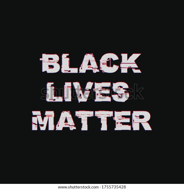 Black Lives Matter Blm Poster Wallpapercard Stock Vector (Royalty Free ...