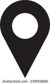 Black Location Icon Simple Style Without Stock Vector (Royalty Free ...