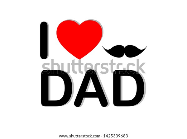 Black Love Dad Texture White Background Stock Vector (Royalty Free ...