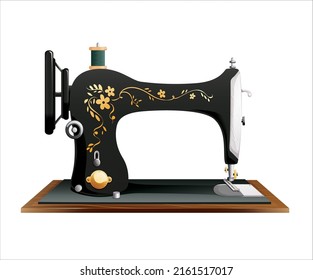 Black Machine On White Background Stock Vector (Royalty Free ...