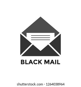 Black Mail Graphic Icon Design Template Stock Vector (Royalty Free ...