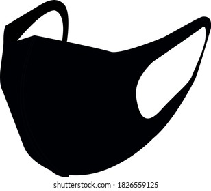 Black Mask Art Drawing Vector Stock Vector (Royalty Free) 1826559125 ...