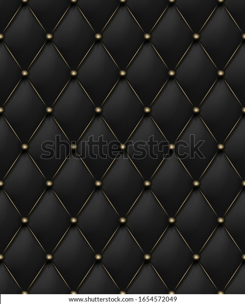 Black Matte Leather Texture Seamless Pattern Stock Vector (Royalty Free ...