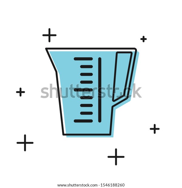 Black Measuring Cup Measure Dry Liquid Stock Vector (Royalty Free ...