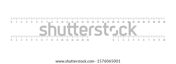 Black Measuring Scale On White Background Stock Vector (Royalty Free ...