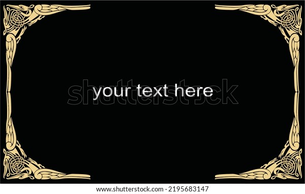Black Metal Plate Frame Borderstainless Steel Stock Vector (Royalty ...