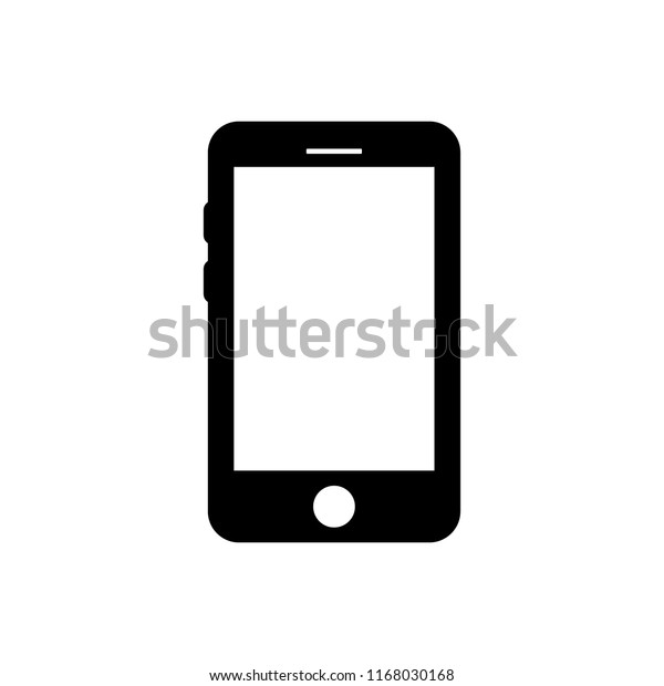 Black Mobile Phone Icon Vector Eps10: เวกเตอร์สต็อก (ปลอดค่าลิขสิทธิ์ ...
