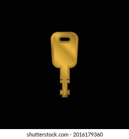 Black Modern Key Shape Gold Plated Stock Vector (Royalty Free ...