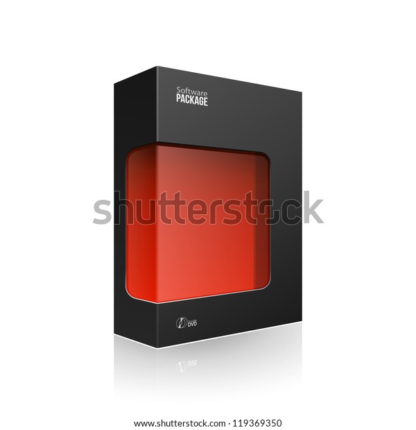 Black Modern Software Product Package Box Stock Vector (Royalty Free ...