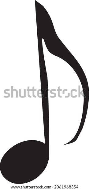 Black Music Notes On White Background Stock Vector (Royalty Free ...