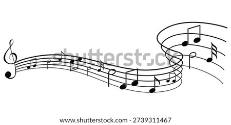 Music Note Outline | Free download on ClipArtMag