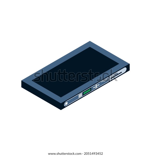 Black Network Switch On White Background Stock Vector (Royalty Free ...