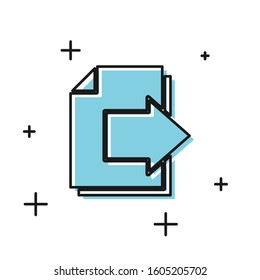 Black Next Page Arrow Icon Isolated Stock Vector (Royalty Free ...