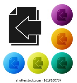 Black Next Page Arrow Icon Isolated Stock Vector (Royalty Free ...
