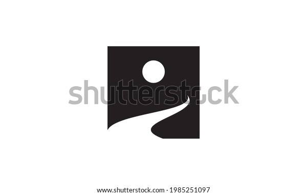 Black Night Way Moon Logo Symbol Stock Vector (Royalty Free) 1985251097 ...